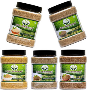 HDC SIRIDHANYA Buchhi Method Kodo, Little, Browntop, Foxtail and Barnyard Each Gwt 650gm In Jar ...