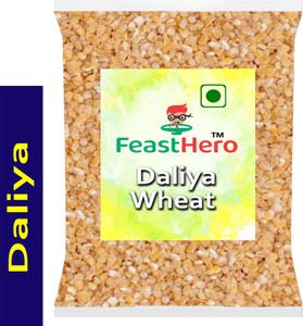 Feasthero 100% Natural Wheat Daliya (Original Broken Wheat Dalia) Broken Wheat | 250g Broken ...