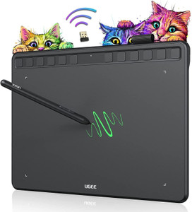 UGEE S640W Wireless Graphics Tablet 6 x 4.3 Inch Pen Tablet ,8192 Pressure, Battery-Free Pen ...
