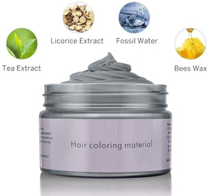 MYEONG Temporary Styling Cream Ash Grey Color Hair Dye Wax Ash Grey