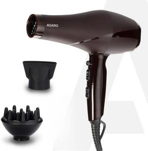 AGARO HD1120 Without Comb 2000 Watts Professional Hair Dryer Hair Dryer Brown Hair Dryer - AGARO ...