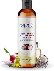Avira Essential Red Onion-Kalonji Seed Oil for Women & Men | For Hair Fall, Growth & Hair-loss ...