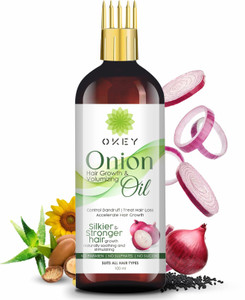 Okey Onion Hair Oil for Hair Growth with Onion & Black Seed for Hair Fall Control Hair Oil ...