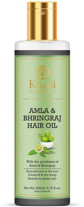 Happy Gramodyog Herbal Product Khadi Amla & Bhringraj Hair Oil for Dandruff , Hair Fall Men ...