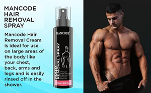 MANCODE Hair Removal Spray, Smooth Skin Touch, No Irritation, Painless Method ,100ml Spray ...