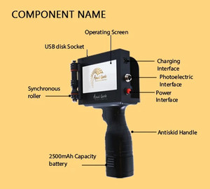 Avant Garde 12.7mm mrp date hand held thermal Inkjet manual batch coder coding machine Handheld ...