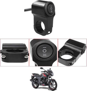 MATIES Single Handlebar Switch Aluminum CNC Waterproof Power Off For Pulsar-150 Handle Bar Donut ...