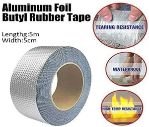 vakratunda Super Leakage Repair Waterproof Tape Permanent Waterseal Aluminium Rubber Tape 5 m ...