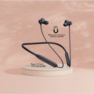 TWS Wireless Neckband, 48Hrs Playtime, Double EQ Mode, Fast Charging_UH_W4 Bluetooth & Wired ...