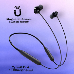 AIZINA Wireless Neckband, 48Hrs Playtime, Double EQ Mode, Fast Charging_ET Bluetooth & Wired ...