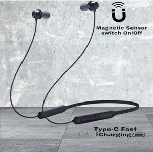 AIZINA Wireless Neckband, 48Hrs Playtime, Double EQ Mode, Fast Charging_UB_GA Bluetooth & Wired ...