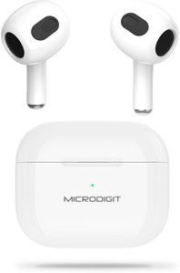 MICRODIGIT Earplug 3 TWS,100 Hours Using Time, Touch Sensor, Wireless and wired charging ...