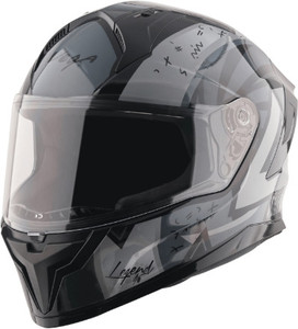 VEGA Sonic Legend Full Face Sports Black Grey Large Motorbike Helmet - Buy VEGA Sonic Legend ...