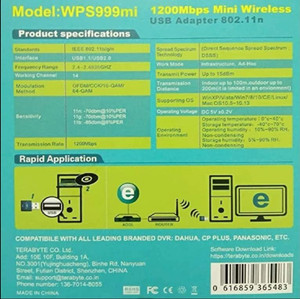 TERABYTE 950Mbps Mini WiFi Dongle Receiver USB Adapter Wifi Wireless Lan Card 802.11n/G/B USB ...