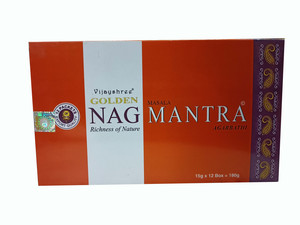 ABN Golden Nag Mantra Long Lasting Fragrance Agarbatti Masala Incense Stick, Free Incense Holder ...