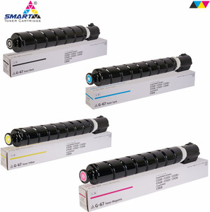 Smart Toner Cartridge Ir Adv C3320 , C3330 , C3525 , Ir C3020 Black + Tri Color Combo Pack Ink ...