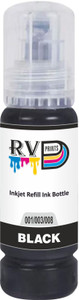 RV Prints 001/003 Refill Ink|Compatible with Epson Printers|High Print Quality|Leak-Proof Black ...