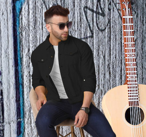 Plus91 Full Sleeve Solid Men Denim Jacket - Buy Plus91 Full Sleeve Solid Men Denim Jacket Online ...