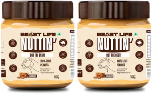 BeastLife Crunchy Peanut Butter Combo 350g X 2 with No Palm Oil - Premium Peanut Butter Price in ...