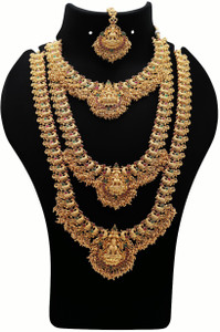 DEORA JEWELLERY Alloy Gold Jewellery Set Price in India - Buy DEORA JEWELLERY Alloy Gold ...