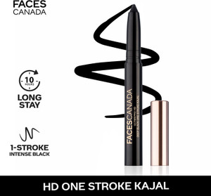 FACES CANADA Pro HD Deep Black One Stroke Kajal 1.4g - Price in India, Buy FACES CANADA Pro HD ...