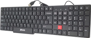Xcess XK-303-U Wired USB Standard Multi-device Keyboard Compatible with Desktop, Laptop, Mac ...