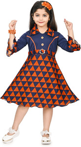 MRM CREATION Girls Midi/Knee Length Party Dress Price in India - Buy MRM CREATION Girls Midi ...