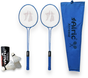 Airic Xtreme Double Shaft Raquets with Feather Shuttles Badminton Kit - Buy Airic Xtreme Double ...