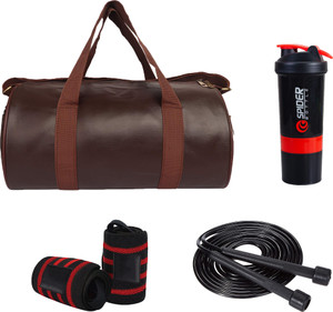 Greeture Fitness Bundle: Gym Duffle Bag, Wrist Band, Skipping Rope, and ...