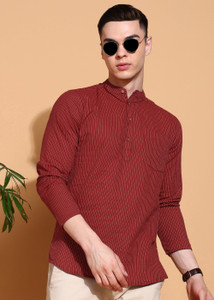 FUBAR Men Printed Straight Kurta - Buy FUBAR Men Printed Straight Kurta Online at Best Prices in ...