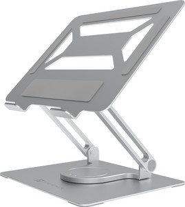 Portronics My Buddy K6 with 360° Rotating Base Portable Aluminium Desk Stand Rotatable Laptop ...