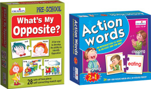 CREATIVE'S What's My Opposite + Action Words - (Combo Pack) Price in ...