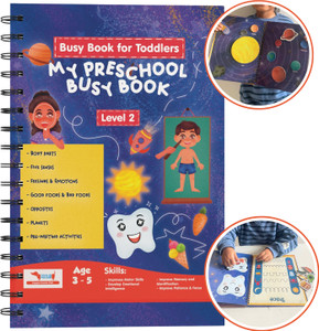 HOUSE OF COMMON Preschool Busy Book for Toddlers Level 2 with Body ...