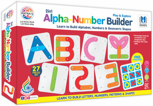 Ratnas 2in1 Alpha Number Builder (1489) Learn to Build Alphabet Numbers ...