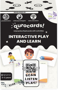 my little genie Smart Qurocards Interactive Play and Learn Flashcards for Early Learning Kids ...