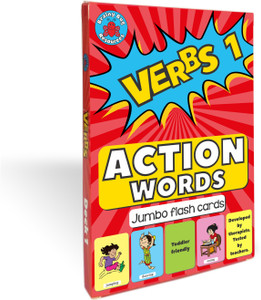 Brainy Bug Resources 30 jumbo flashcards to teach action words, level 1 ...