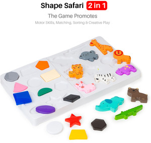 zokato SHAPE SAFARI 2 IN1 Educational Learning Of Different Shapes ...