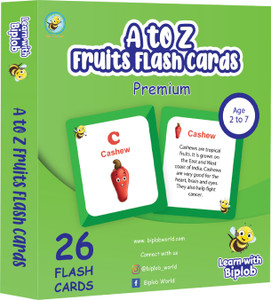 Biplob the Bumblebee Flashcards A to Z Fruits, Learning Activities for ...
