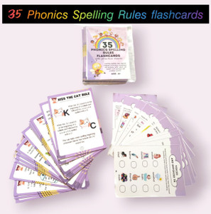 Edustar Phonics 35 spelling rule flashcards Price in India - Buy ...