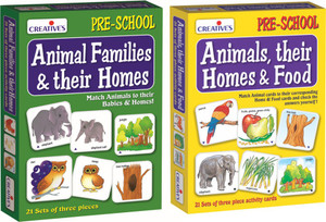 CREATIVE'S Animal Families & Their Homes + Animals, Their Homes & Food ...