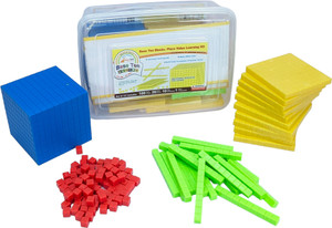 StepsToDo 131 Pieces Multicolor Base Ten Blocks Kit. Place Value Kit Price in India - Buy ...