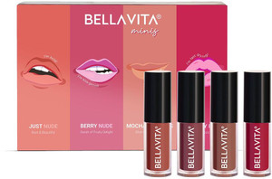 BELLAVITA Mini Kiss Proof Liquid Lipstick Gift Box|4X2ML| Smudge-Proof & Long Lasting| - Price ...