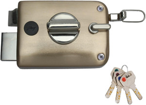 Godrej Locks Rim Lock for Main Door Ultra XL+ Twinbolt 1CK Latch Bolt Sunset Rose Gold, Lock ...