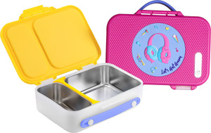 Flipkart.com | Rabitat Munchbee Steel Divided Lunch Box for School - Miss Butters 1 Containers ...