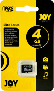 Joy JDIN-4G Elite Series 4 GB MicroSD Card Class 10 10 MB/s Memory Card Compatible with Computer ...