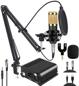 TechBlaze BM800 Professional Studio Recording Condenser Microphone Set with U Shape microphone ...
