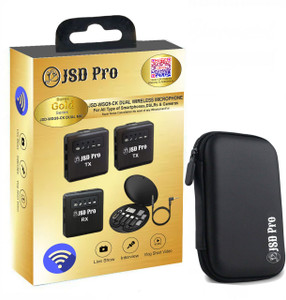 JSD PRO -JSD-WSG9- SUPER GOLD- All Smarphones,Dslrs,Cameras Compatible Dual Wireless Microphone ...