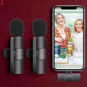 Stybits A967 K9 Dual Mic wireless Support Android Type C Devices vlogging Microphone Microphone ...