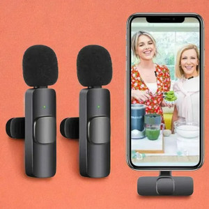 Ziddjeet A84 K9 Dual Wireless Mic Noise Cancellation for All iPhone And Android Devices ...