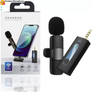 Bydye K1447 Pro K35 Dual Collar Mic IOS/Android Type C Mic Black(pack of 1) Microphone - Bydye ...